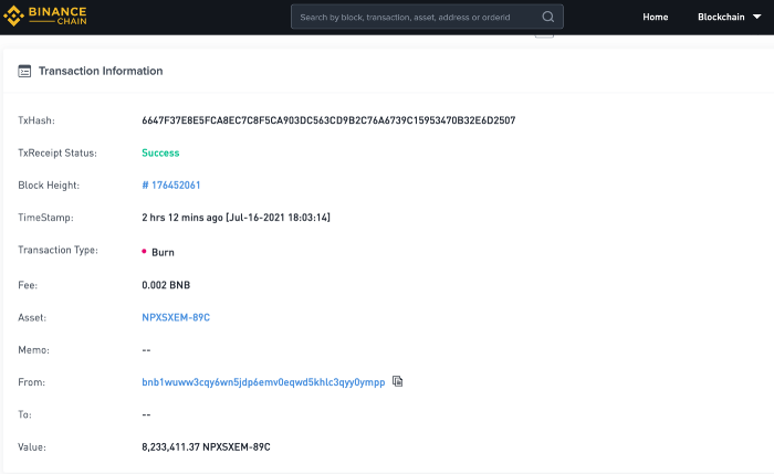 Q2 2021 Token Removal Report